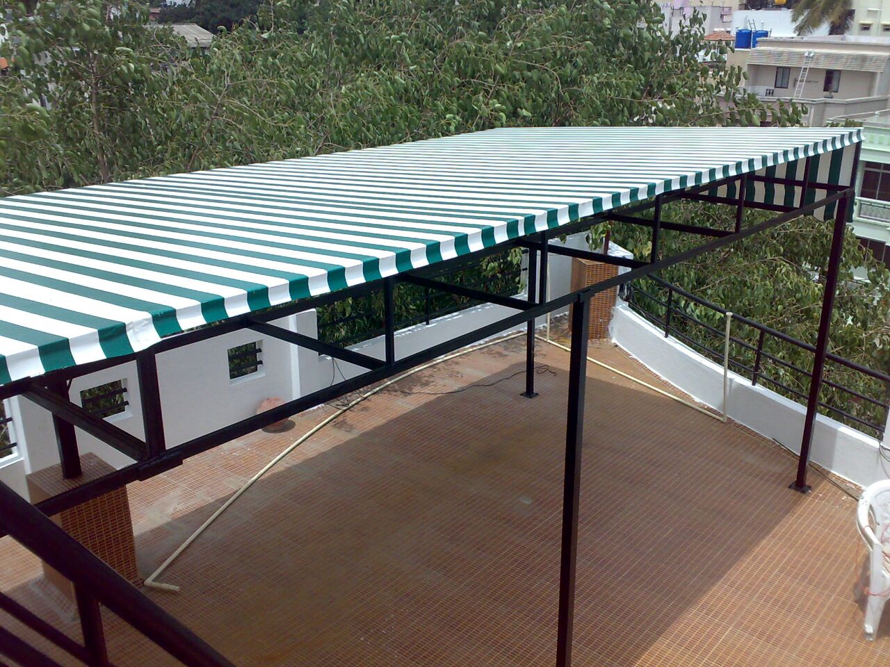 Fixed Canopy for shops in Bangalore| Glass canopy| Outdoor Canopies|